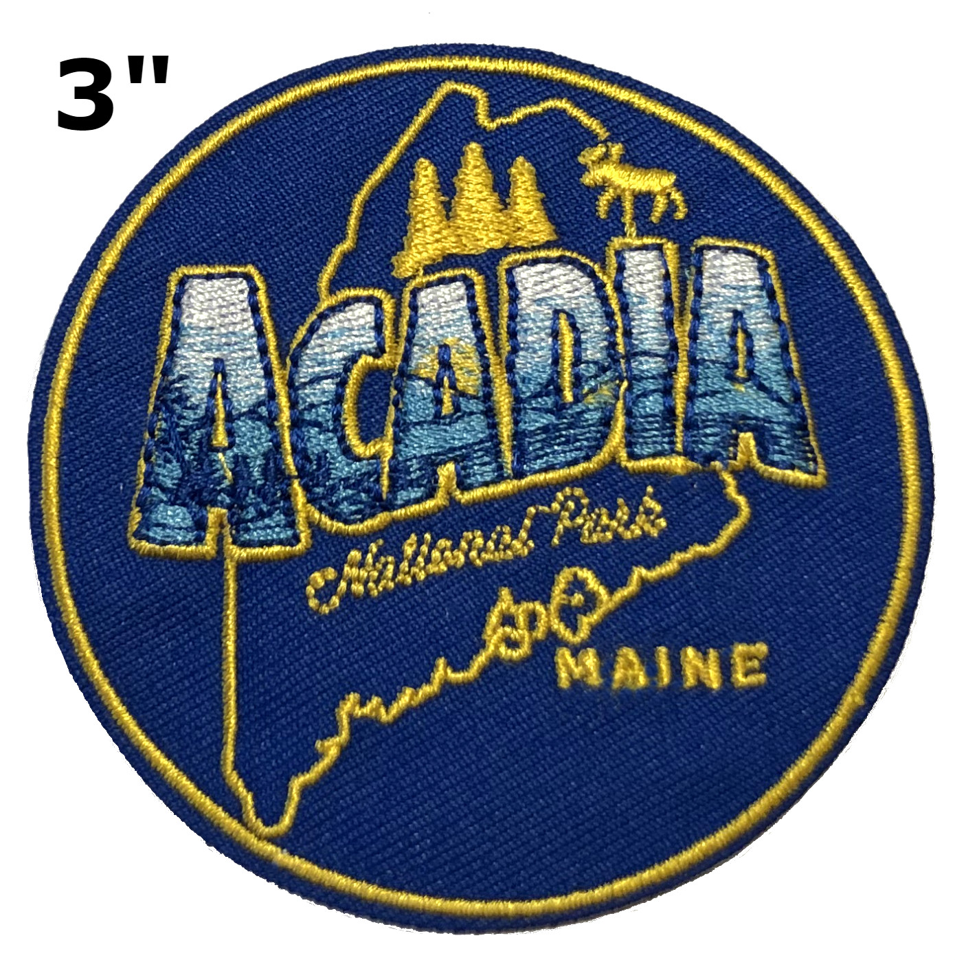 Acadia National Park Patch Iron-On Embroidered Applique Nature Badge ...
