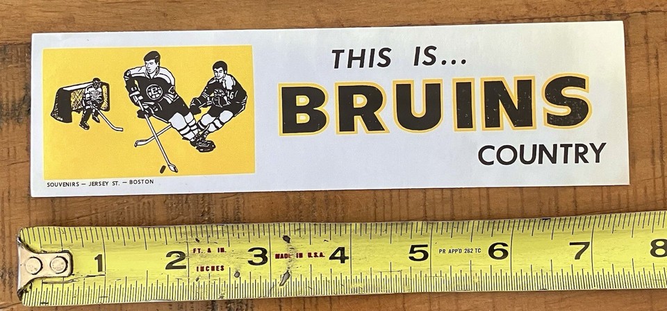 Brand New ‘Old School’ Boston Bruins Bumper Sticker | eBay