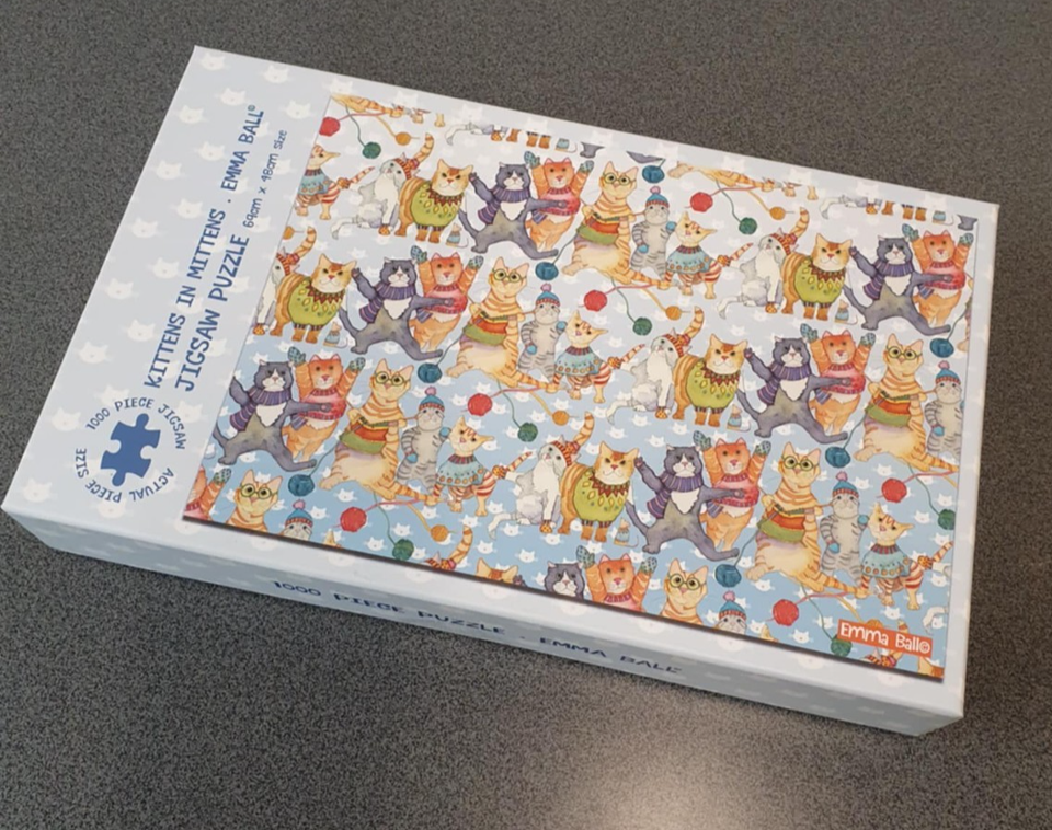 Emma Ball Kittens in Mittens 1000 piece jigsaw puzzle (Rees way Trading ...