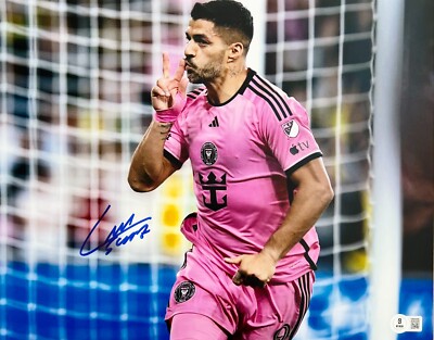Luis Suarez Autographed 11x14 Photo Inter Miami CF Soccer BAS Beckett ...