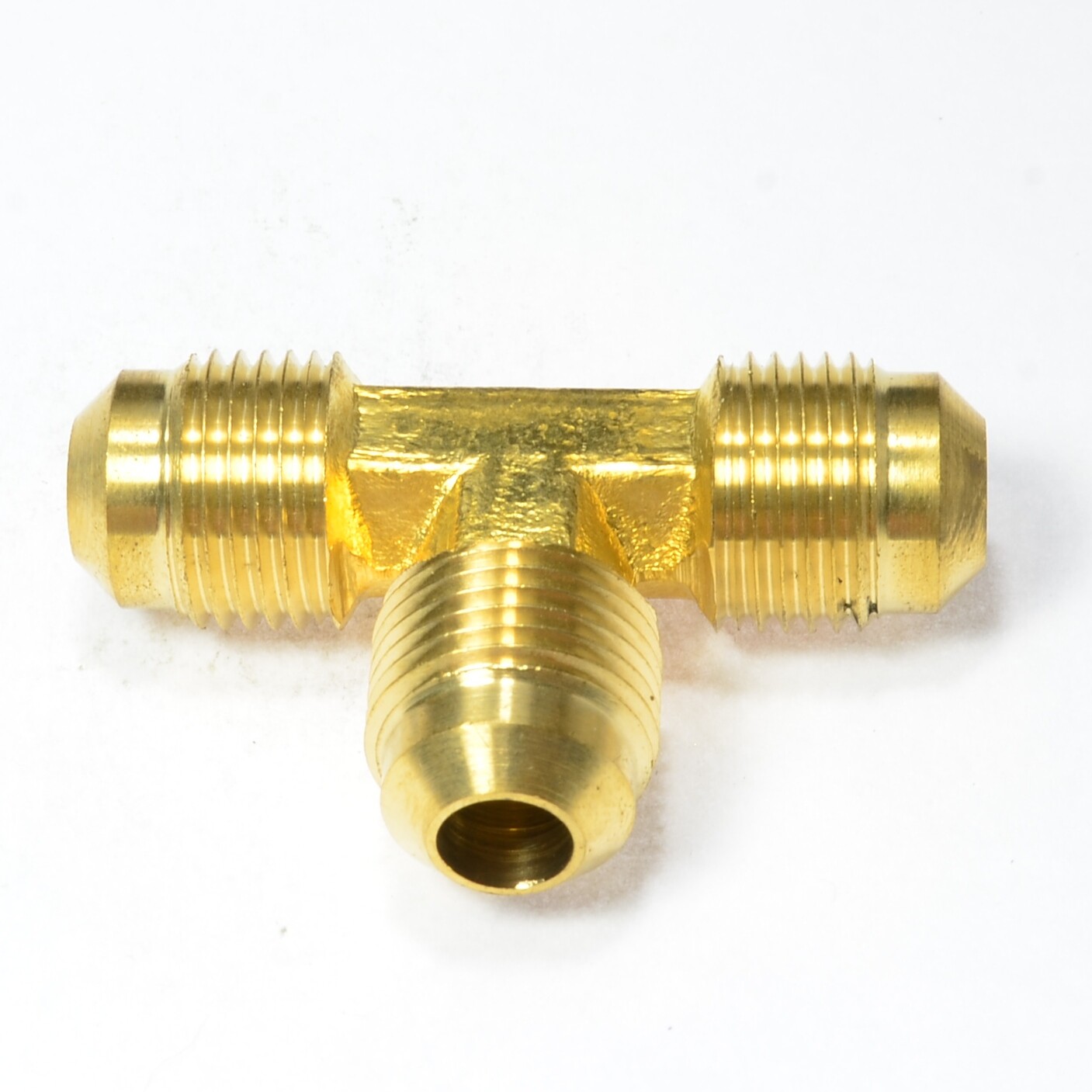 Tee T Male 3/8 Flare Sae 45 degree Fitting 3 Way Hvac Lng Natural Gas ...