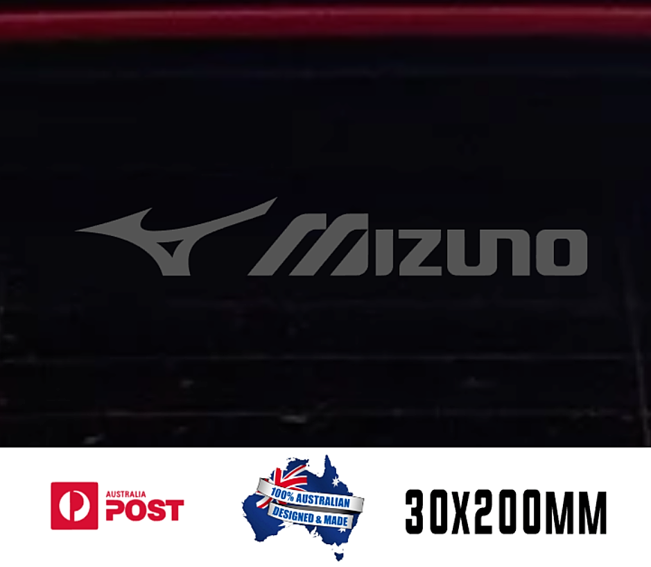 2x Mizuno Golf Windshield Windscreen Sticker Decal 200mm BLACK | eBay ...