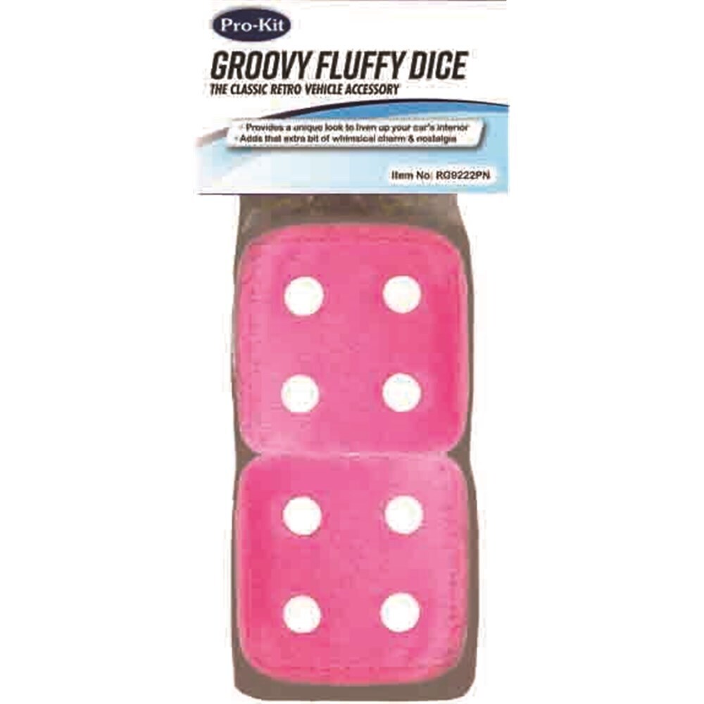 Pro Kit Pink Fluffy Dice RG9222PN 9313743691482 | eBay
