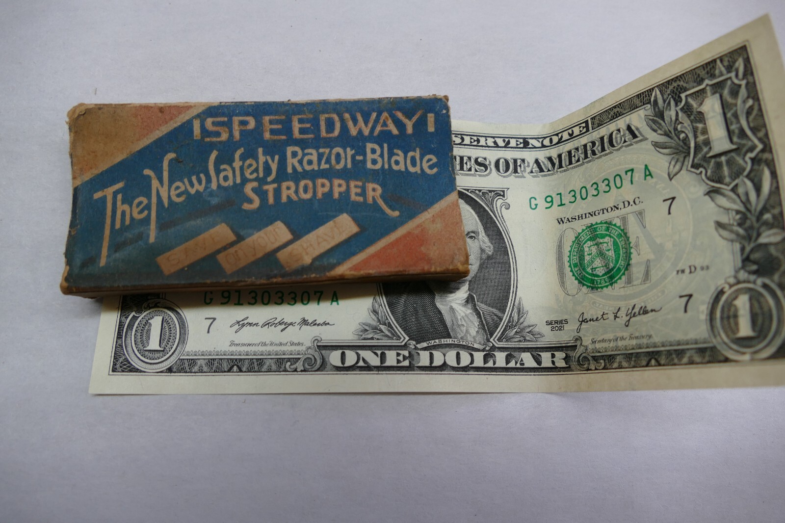 antique NOS Speedway the new safety razor-blade stropper strop | eBay