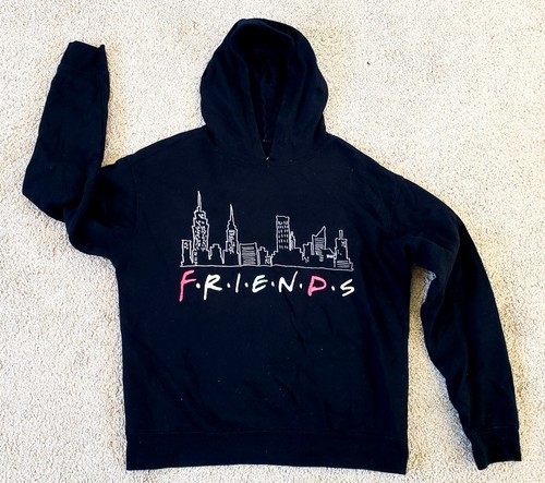 Friends TV Show Pullover Hoodie Medium Embroidered Skyline w/ Classic ...