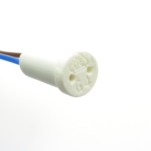 G4 Socket Ceramic Base Silicone 10cm Cable Halogen LED Lamp 240V Bulb ...