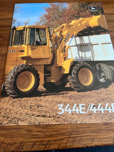 John Deere 344E 444E Wheel LOader Brochure FCCA | eBay