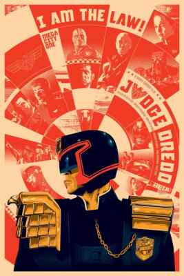 Judge Dredd I Am The Law Movie Film Poster Giclee Print Art 16x24 Mondo | eBay