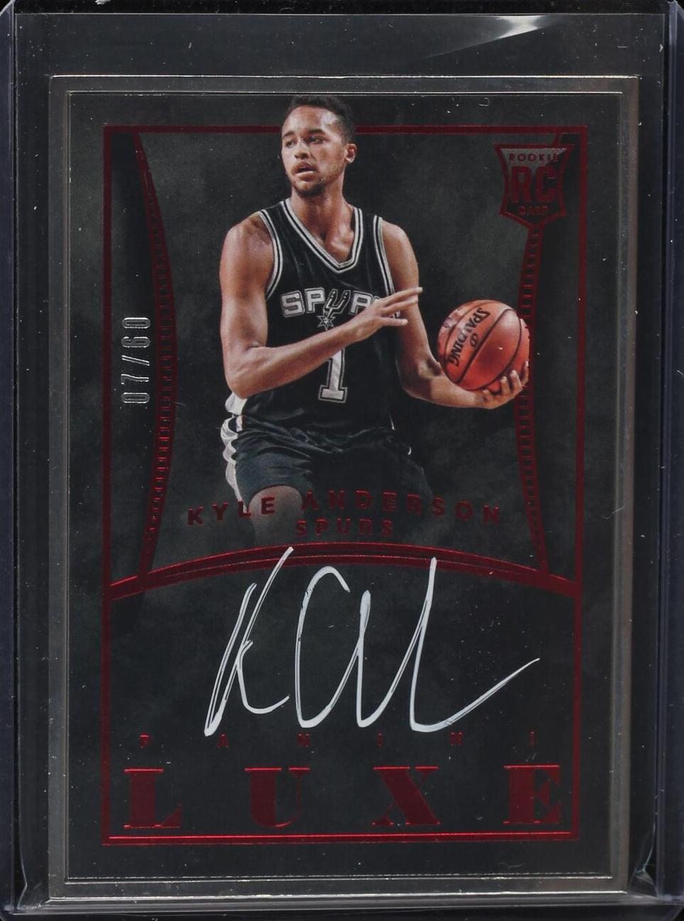 2014-15 Panini Luxe - Autographs Kyle Anderson #L-KA /60 (AU, RC) for ...