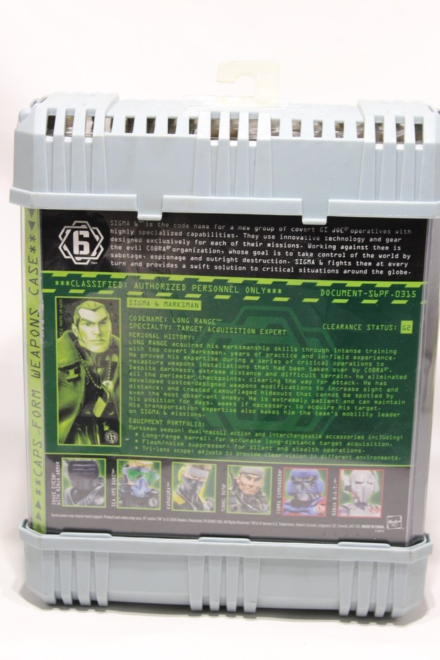 New G.I. Joe Sigma 6 Long Range Figure Skull Keychain 1st Release 2005 ...