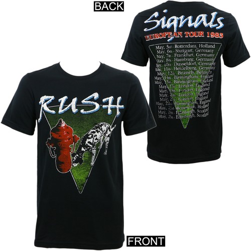 Authentic RUSH Signals European 1983 Tour Slim Fit T-Shirt S M L XL 2XL ...