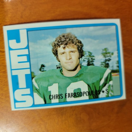 1972 TOPPS FOOTBALL #36 CHRIS FARASOPOULOS ROOKIE NEW YORK JETS exmt | eBay