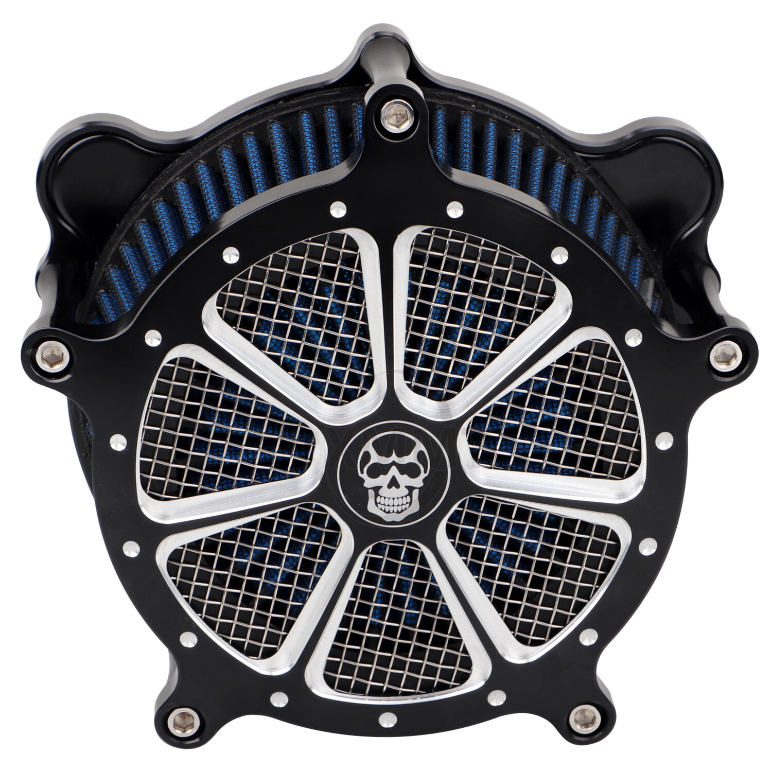 For Harley Street Electra Tri Glide Road King Air Cleaner Blue Intake ...
