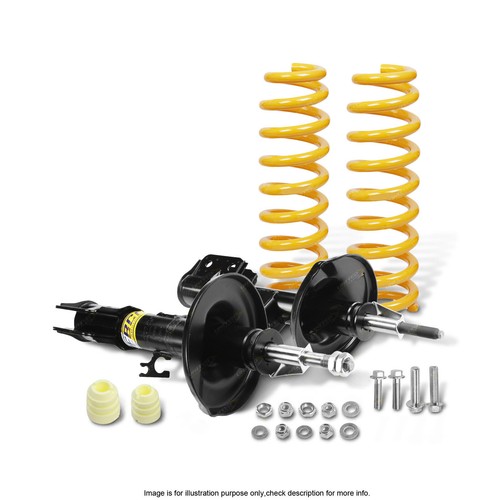 Front Shock Absorbers Raised King Springs for HOLDEN COMMODORE UTE VU ...