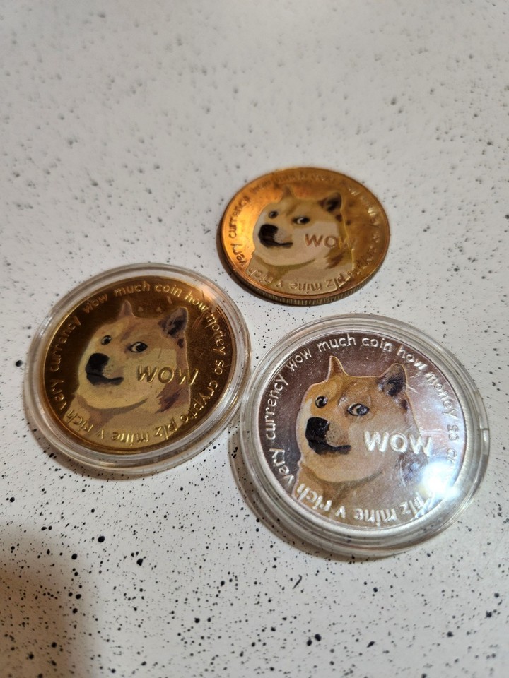 Dogecoin Crypto Coin Cute Doge Pattern Dog Souvenir Coin Lot | eBay