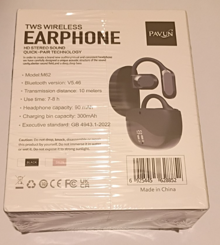 TWS Wireless Earbud Earphones HD W/translation Capabilities New M62 V5 ...