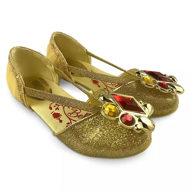Disney Store Belle Shoes Costume Dress Up Beauty & Beast Gem Sparkle ...