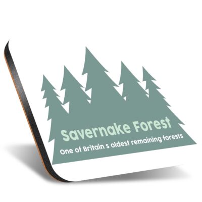 1x Square Coaster 12cm Savernake Forest Britain Camping #60858 | eBay UK