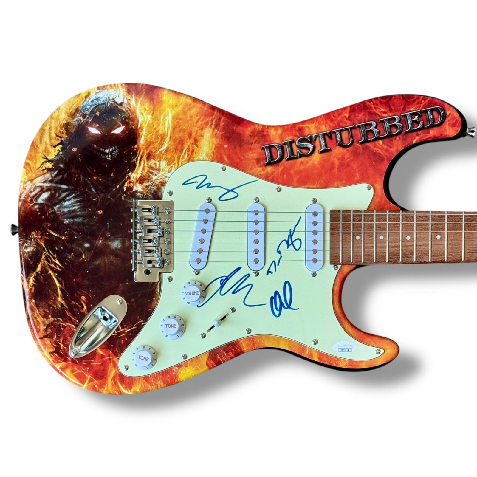 Disturbed Signed Guitar Custom Graphics JSA COA David Draiman Donegan Wengren +1 | eBay