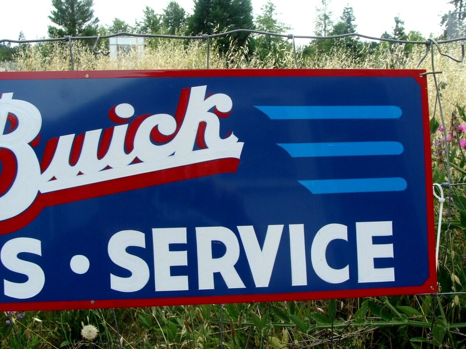 LG. Hand Painted OLD SKOOL Vintage Metal BUICK Car Pontiac Auto ...