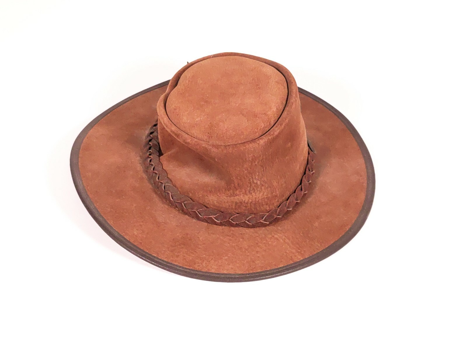 Barmah Unisex Australian Canvas Drover Hat Suede /Leather "man snowy ...