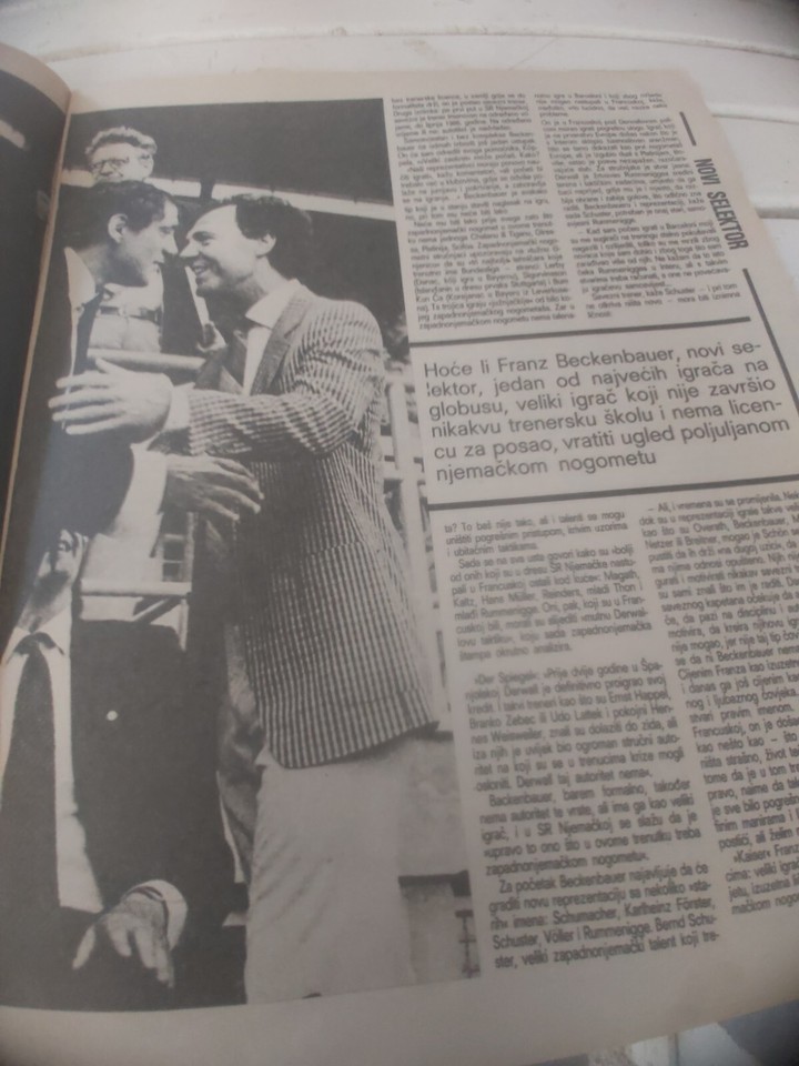 SN REVIJA EX YU MAGAZINE N0 407 1984 YEAR FRANZ BECKENBAUER | eBay