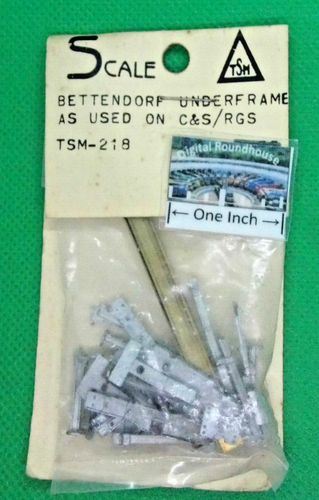 Triangle Scale Models S scale #218 BETTENDORF METAL UNDERFRAME KIT ...