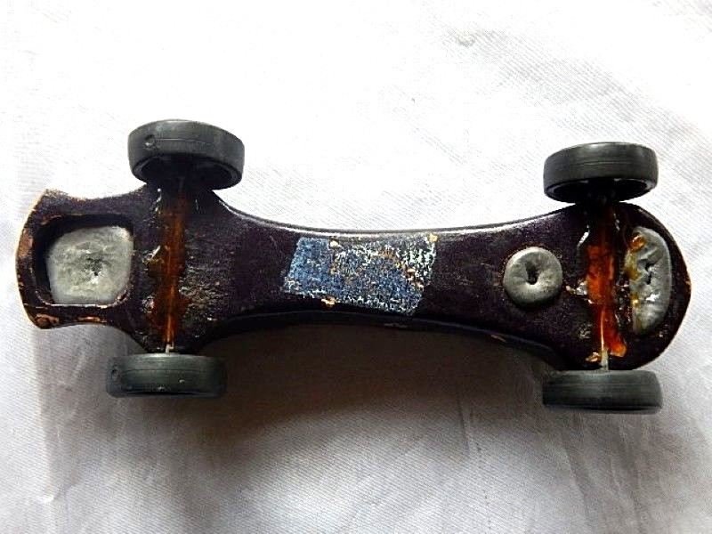 Vintage HomeMade Roadster Chevy Slot Car Racer Drag Street Racing ...