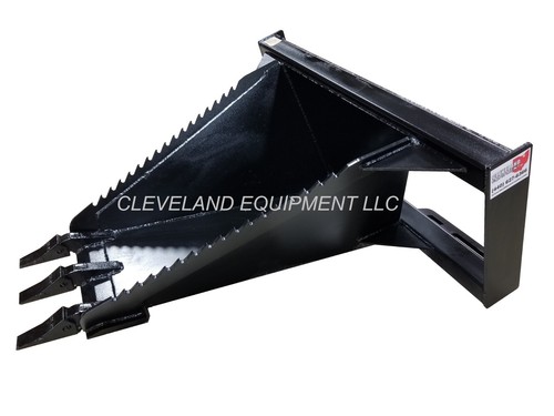 NEW HD STUMP BUCKET W/ SAW TEETH Tractor Loader Attachment Kubota ...