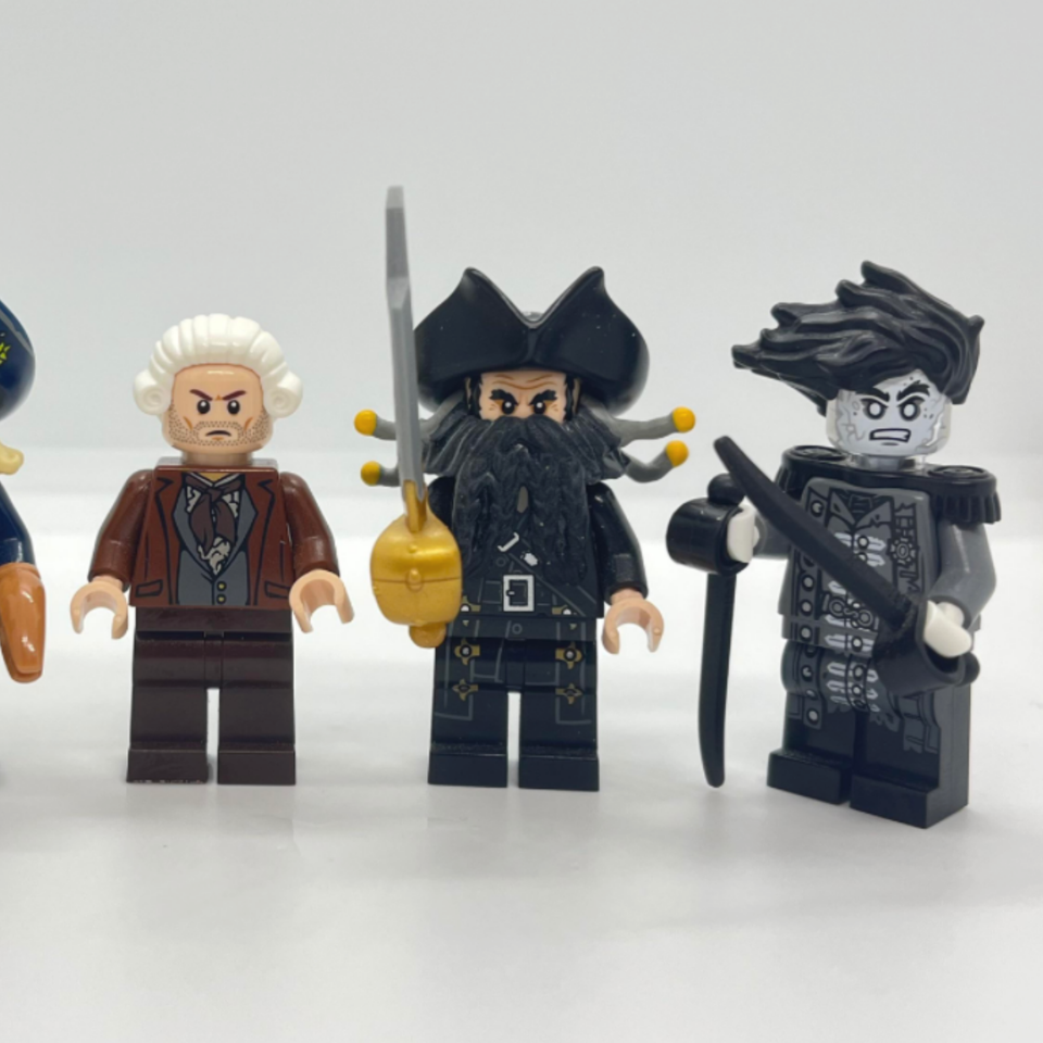 6X Pirates of the Caribbean Lego Minifigures Lot Davy Jones Will Turner ...