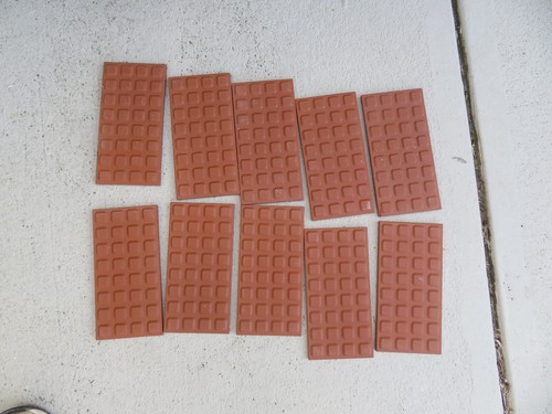 Rare 4 X 8 X 1/2 Quarry tile for steps 10pcs with candy bar pattern | eBay