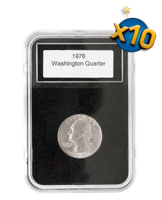 US Quarter Size Coin Slabs 24mm 10 Lighthouse Quickslab Snap Easy Open ...