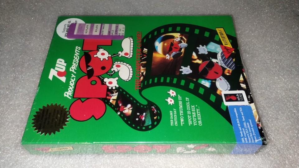 7up Spot The Computer Game PC IBM / Tandy 1990 Virgin Mastertronic 5.25 ...
