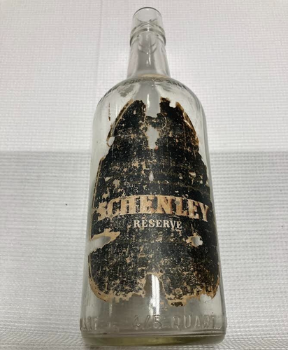 Antique Clear Schenley Reserve Liquer Bottle-4/5 Quart Size- Cira 1935 ...