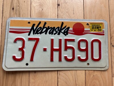 1990 Nebraska License Plate | eBay