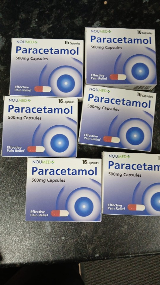 Paracetaml 500mg CAPSULES Pain Relief Period Back Migraine Cold Flu 96 ...