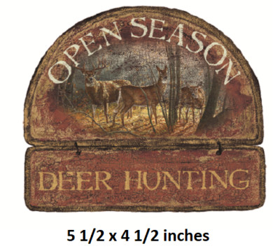 Deer Hunting Wall Decal Whitetail Buck Vinyl Sticker Hunter Peel Stick ...