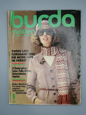 Burda Moden Zeitschrift 9/1974 mit Schnittmustern + Arbeitsanleitung | eBay.de