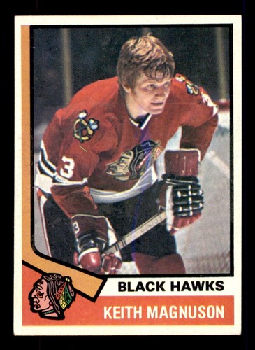 1974 Topps Hockey #75 Keith Magnuson EX/MT | eBay