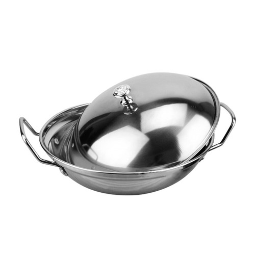 Anti-overflow Pot Cooking Pan with Lid Stainless Everyday Cookware ...