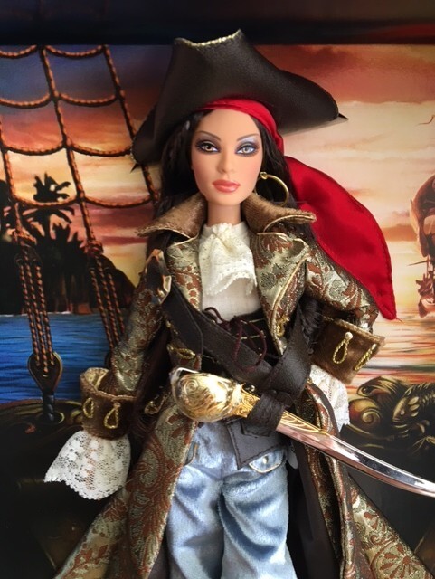 Barbie THE PIRATE 2007 #K7972 Mattel Barbie Collector Gold Label NRFB ...