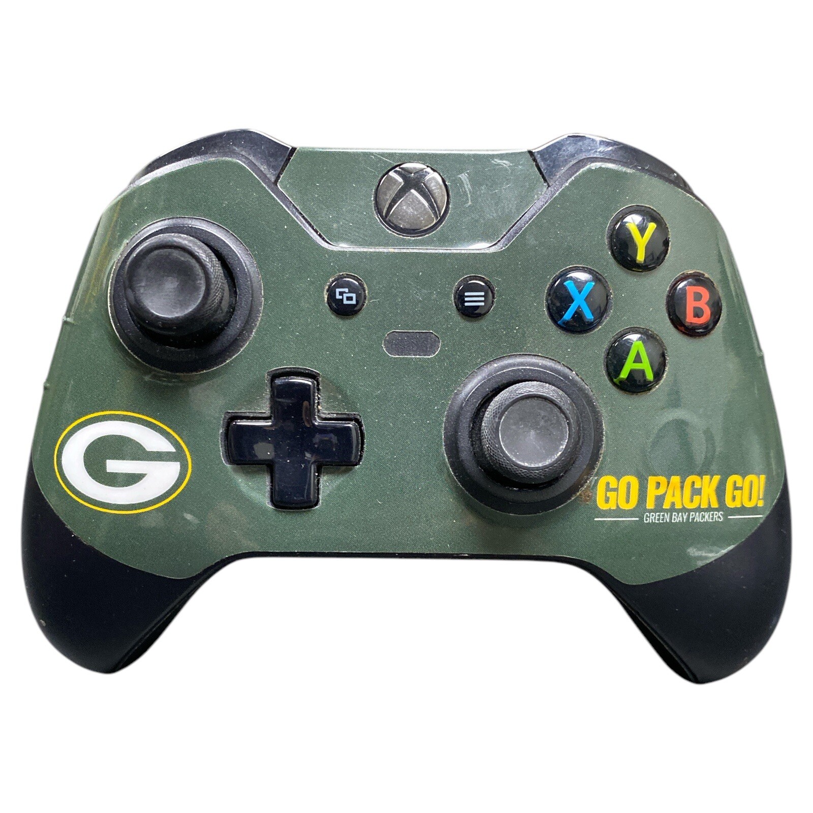 Xbox One Custom Controller Green Bay Packers - 1537 Tested - No Battery ...