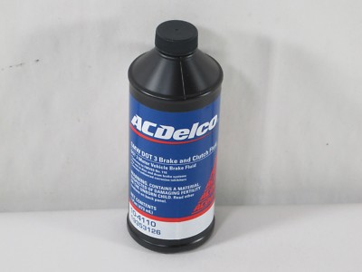 ACDelco 10-4110/19353126 GMW Dot 3 Brake & CLutch Fluid 16oz | eBay