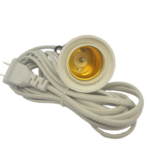 Home E27 Screw Light Lamp Bulb Holder Cap Socket Switch Power Cable ...
