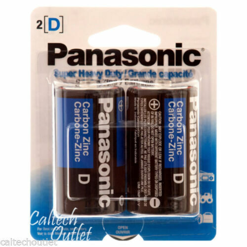 2PK Panasonic "D" Size "D" Battery Batteries Super Heavy Duty Power Zinc Carbon | eBay