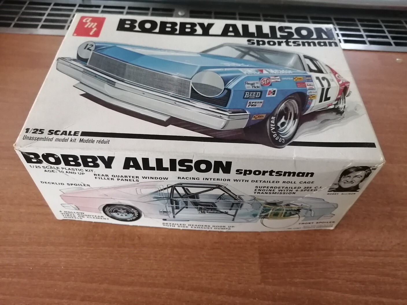 Vintage AMT Bobby Allison Sportsman Plastic Model Kit(1980 issue 1/25 ...
