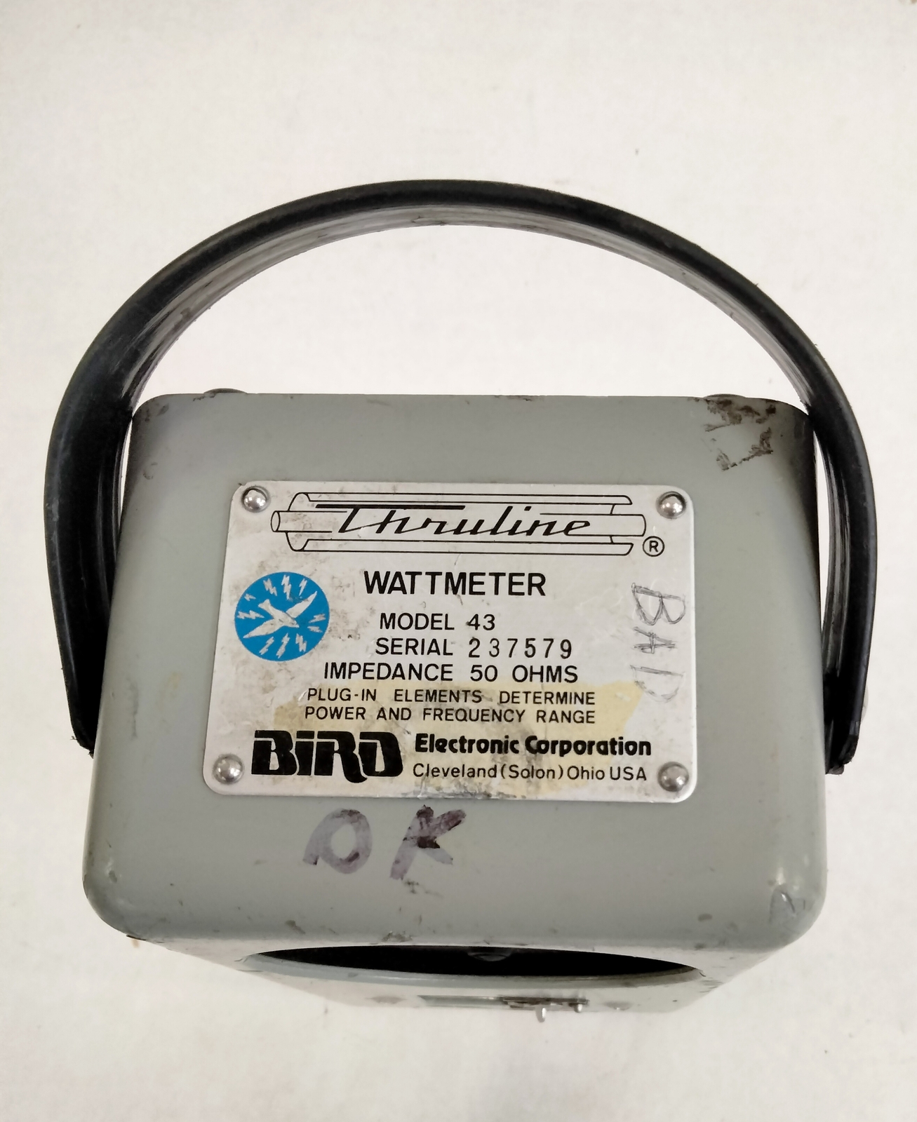 Bird Thruline Model 43 RF Wattmeter Watt Power Meter | eBay