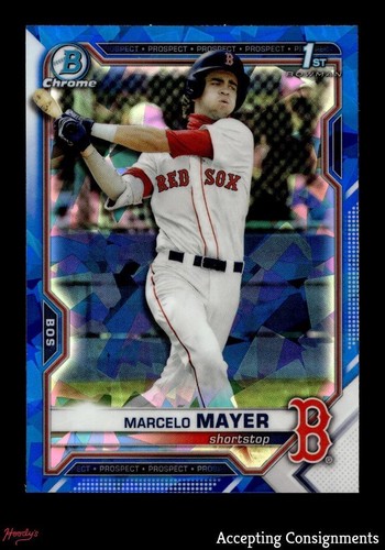 2021 Bowman Chrome Draft Sapphire #BDC174 Marcelo Mayer 1ST ROOKIE AUTO ...