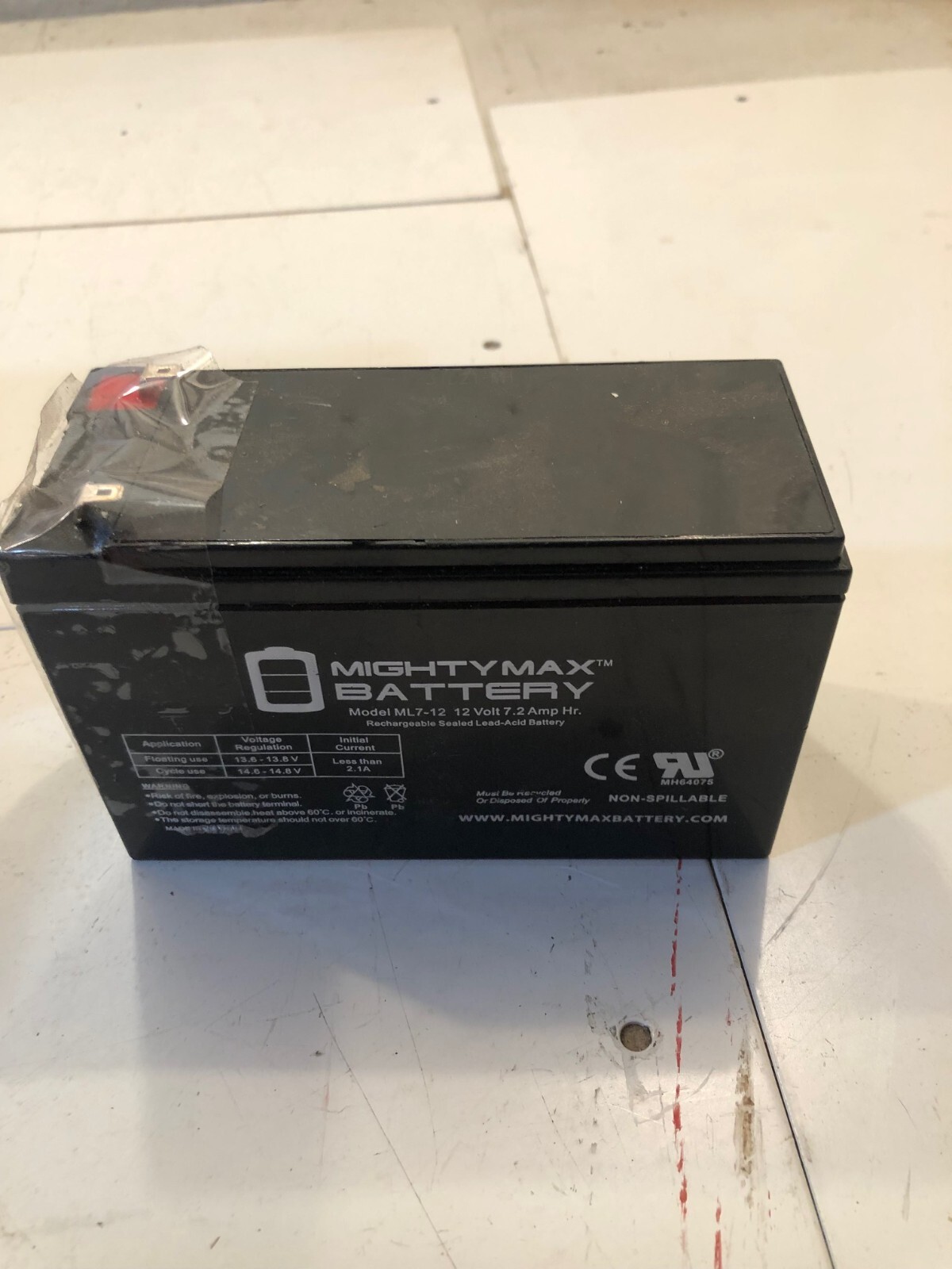 Mighty Max ML7-12 - 12 Volt 7.2 AH, F1 Terminal, Rechargeable SLA AGM Battery K4 | eBay