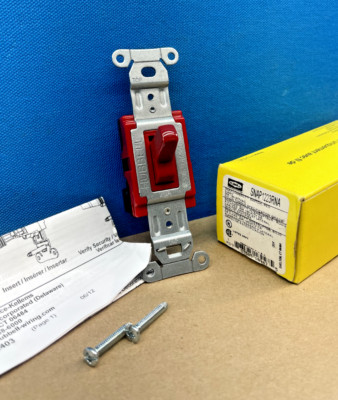 Lot of 8x Hubbell SNAP1223RNA Snap Connect Switch, Red | eBay